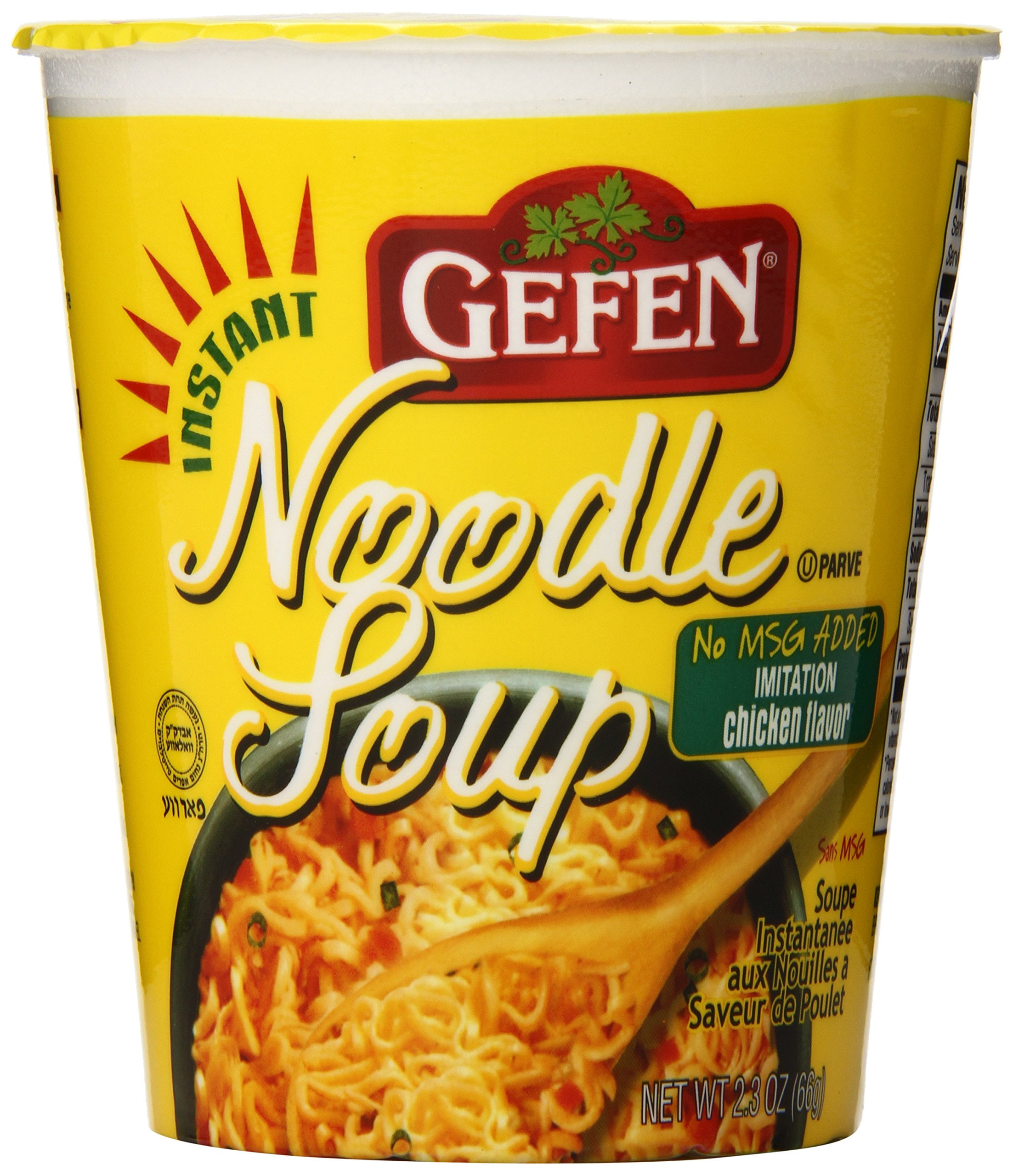 Gefen Cakes, Gefen No Msg Chicken Noodle Soup, 2.3-Ounce (Pack of 12 ...