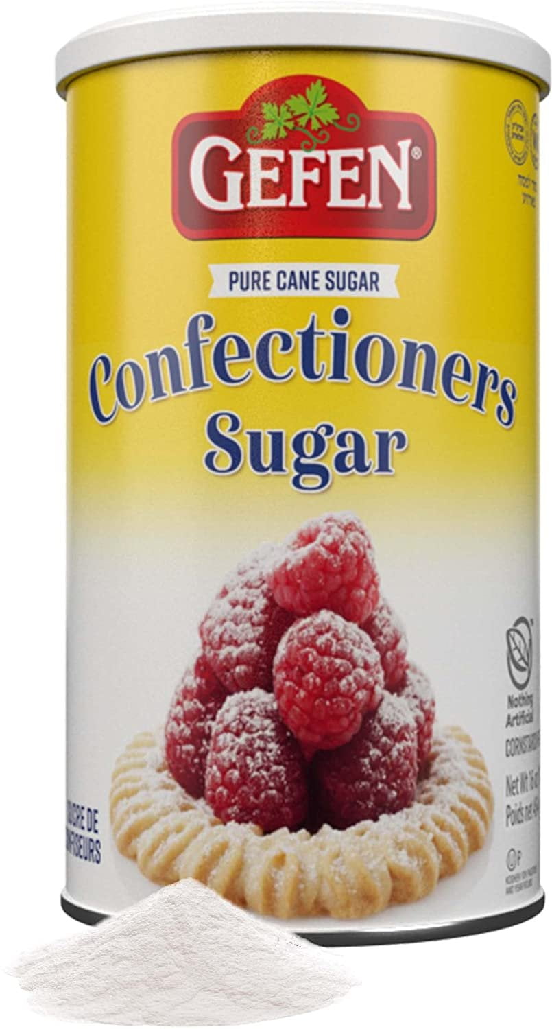 Gefen Gluten Free Baking Sugar, 16oz, 10x Powdered No Cornstarch ...