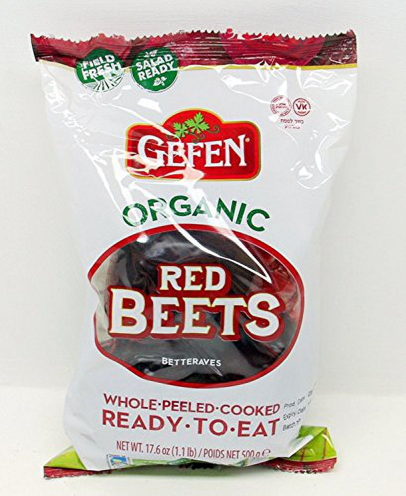 Gefen Organic Red Beets Whole Peeled Cooked Ready To Eat 1lb - Walmart.com