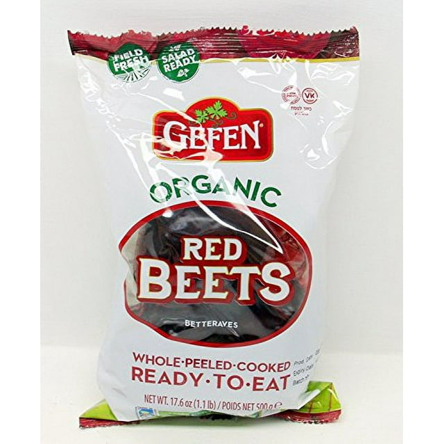 Gefen Organic Red Beets Whole Peeled Cooked Ready To Eat - Beets Made ...
