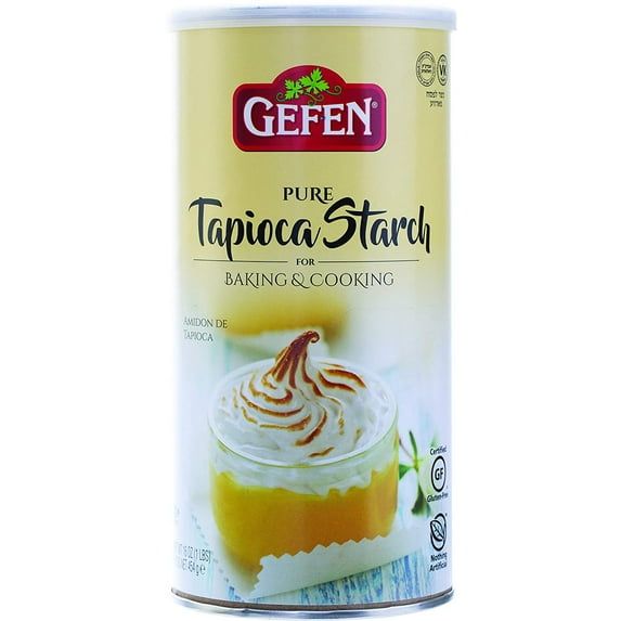 Gefen Tapioca Starch 16oz Resealable Container for Thickening Soups ...