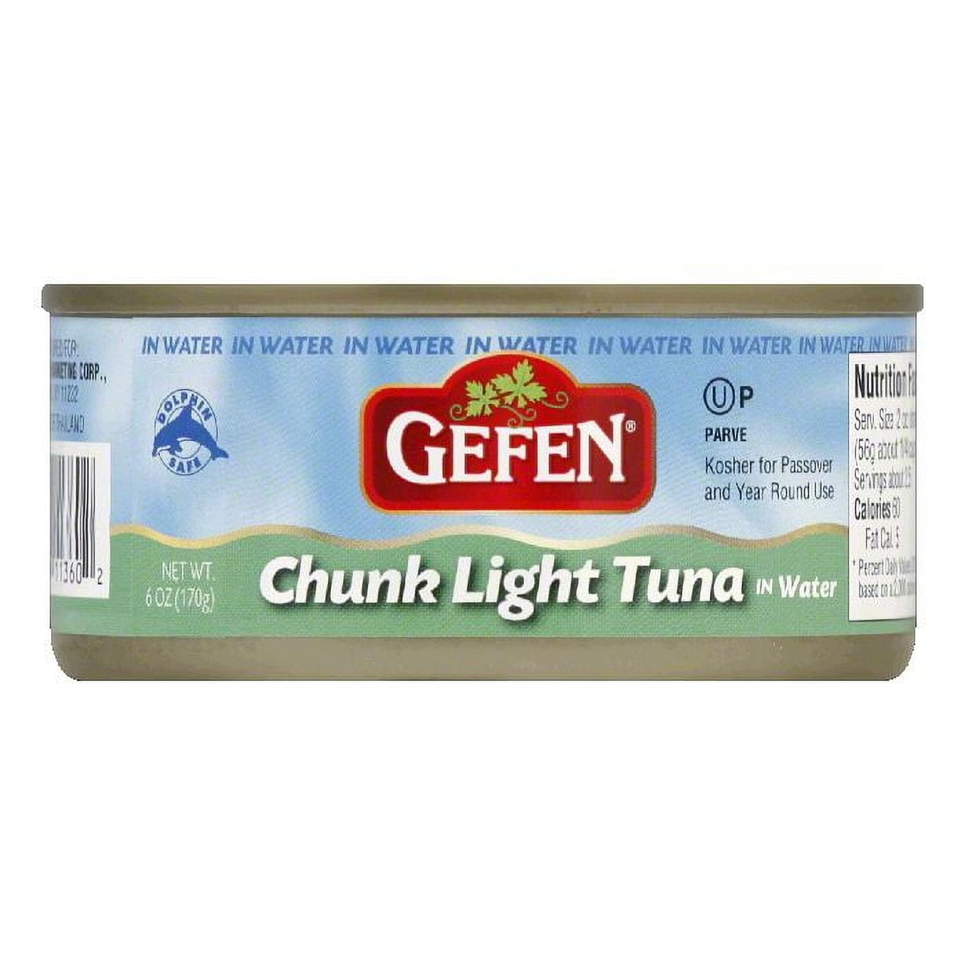Gefen Tuna Chunk Light in Water Passover, 6 OZ (Pack of 48) - Walmart.com
