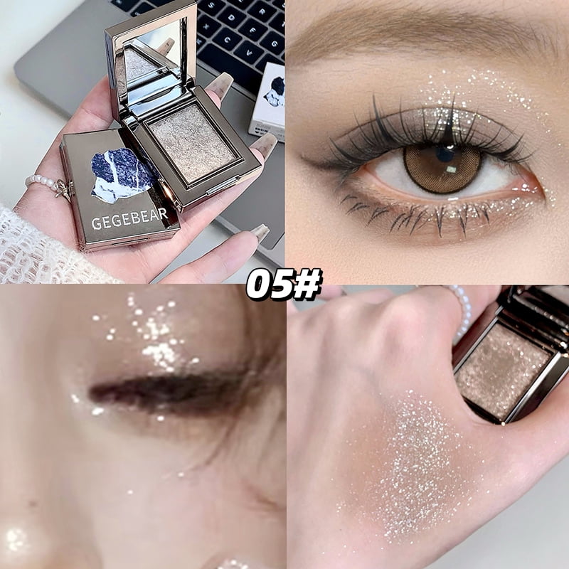 Gege Bear Eyeshadow Highlighter Multi-Purpose Powder Pearlescent Flash ...