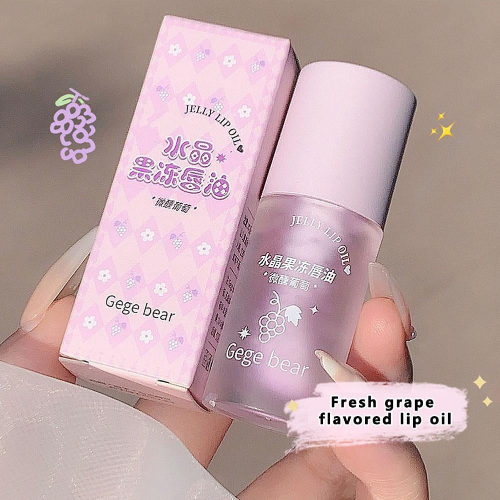 Gege Bear Jelly Lip Gloss Clear Hydrating Lip Oil Moisturizing Lip ...