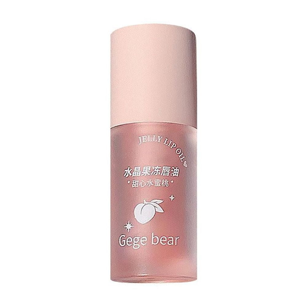 Gege Bear Jelly Lip Gloss Clear Hydrating Lip Oil Moisturizing Liquid ...