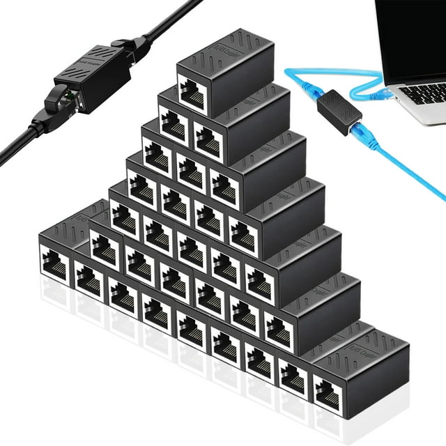 Gegong 30Pack Ethernet Extender, Ethernet Cable Extender, RJ45 Coupler ...
