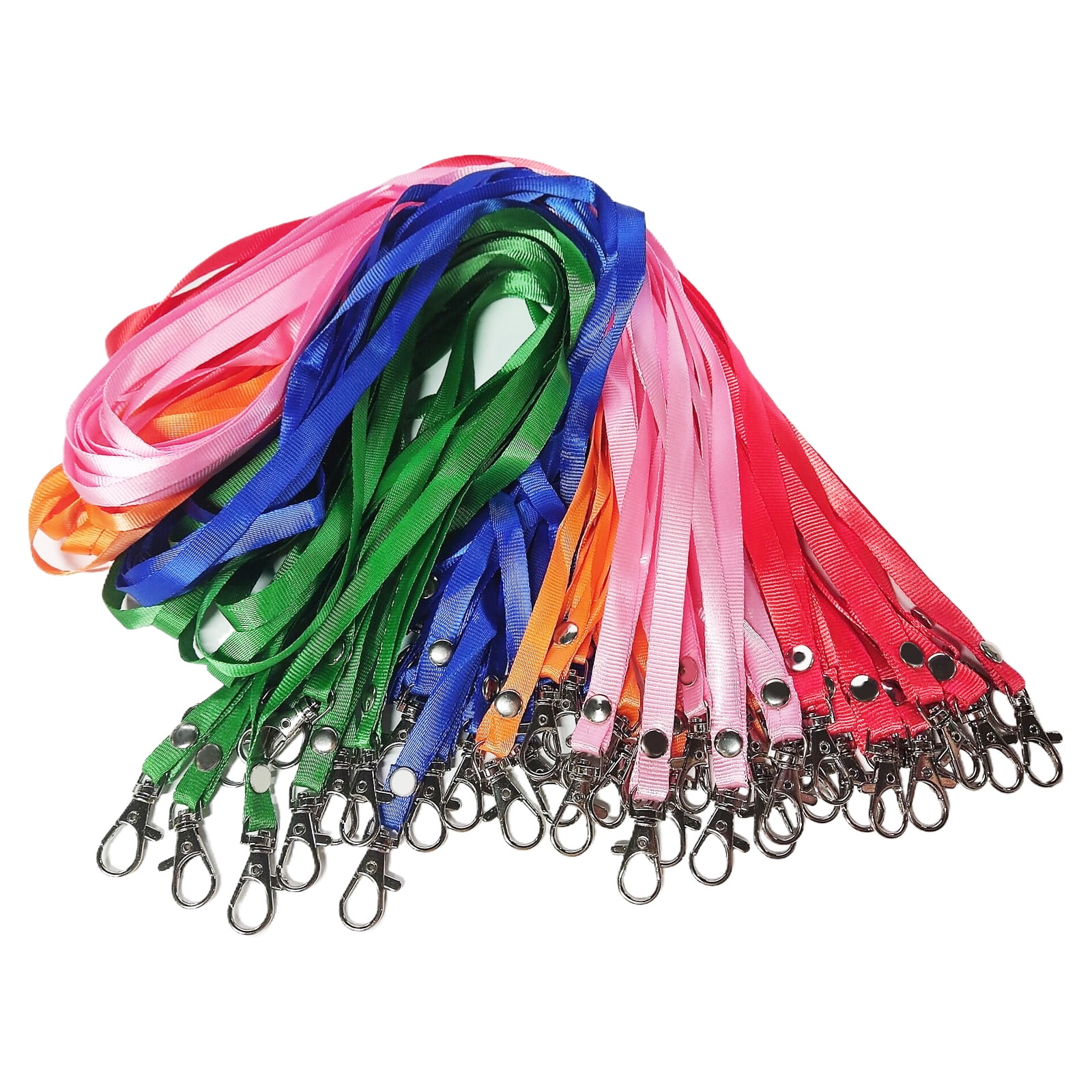 Gegong 50 Pieces Lanyards, Lanyard Straps for Id Badges Holder, Lanyard ...