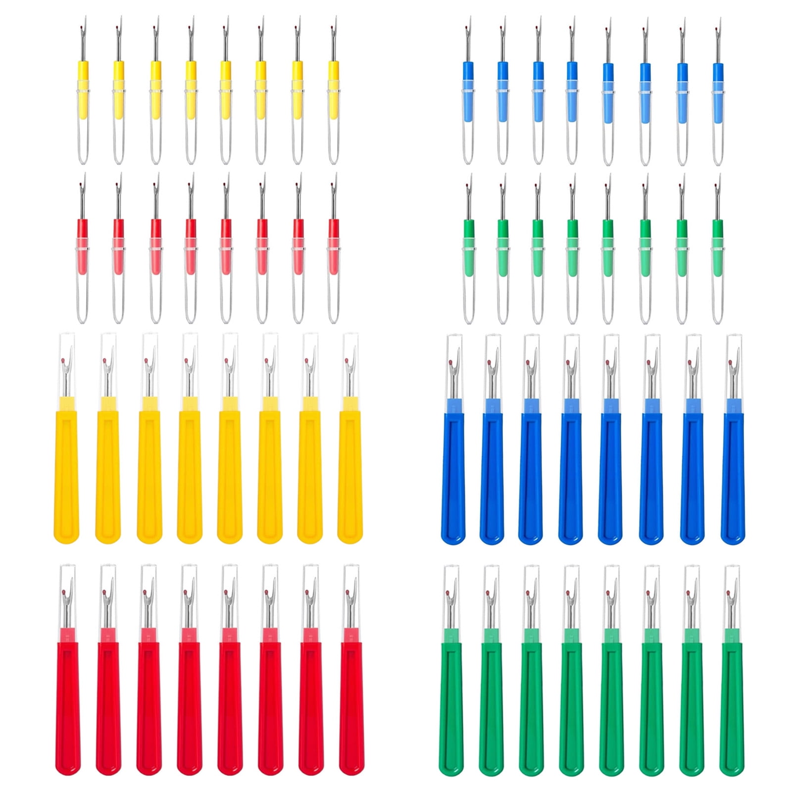 Gegong 64 Pieces Seam Rippers, Seam Rippers for Sewing, Four Colors ...