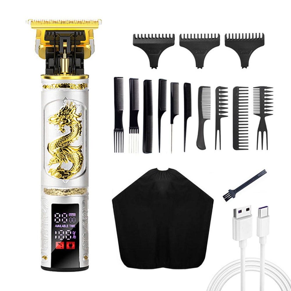 Gegong Hair Clippers Set, Rechargeable Hair Clippers with Comb Set ...