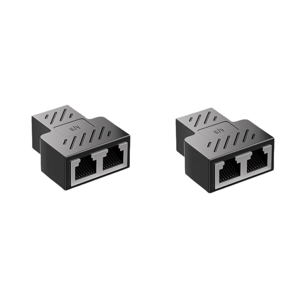 Gegong Rj45 Ethernet Splitter 2pcs 1 To 2 Network Exdender Male To