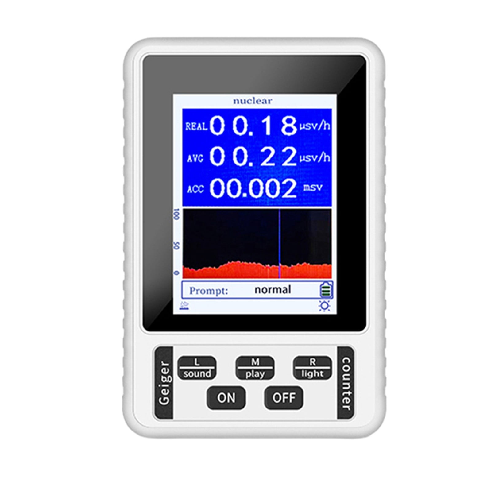 Geiger Counter Nuclear Radiation Beta Gamma X-Ray Dosimeter Monitor ...