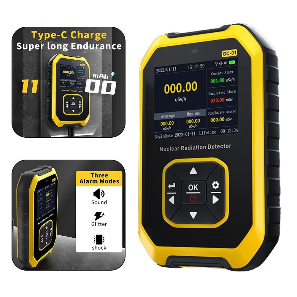 Geiger Counter Nuclear Radiation Detector Personal Dose Alarm ...