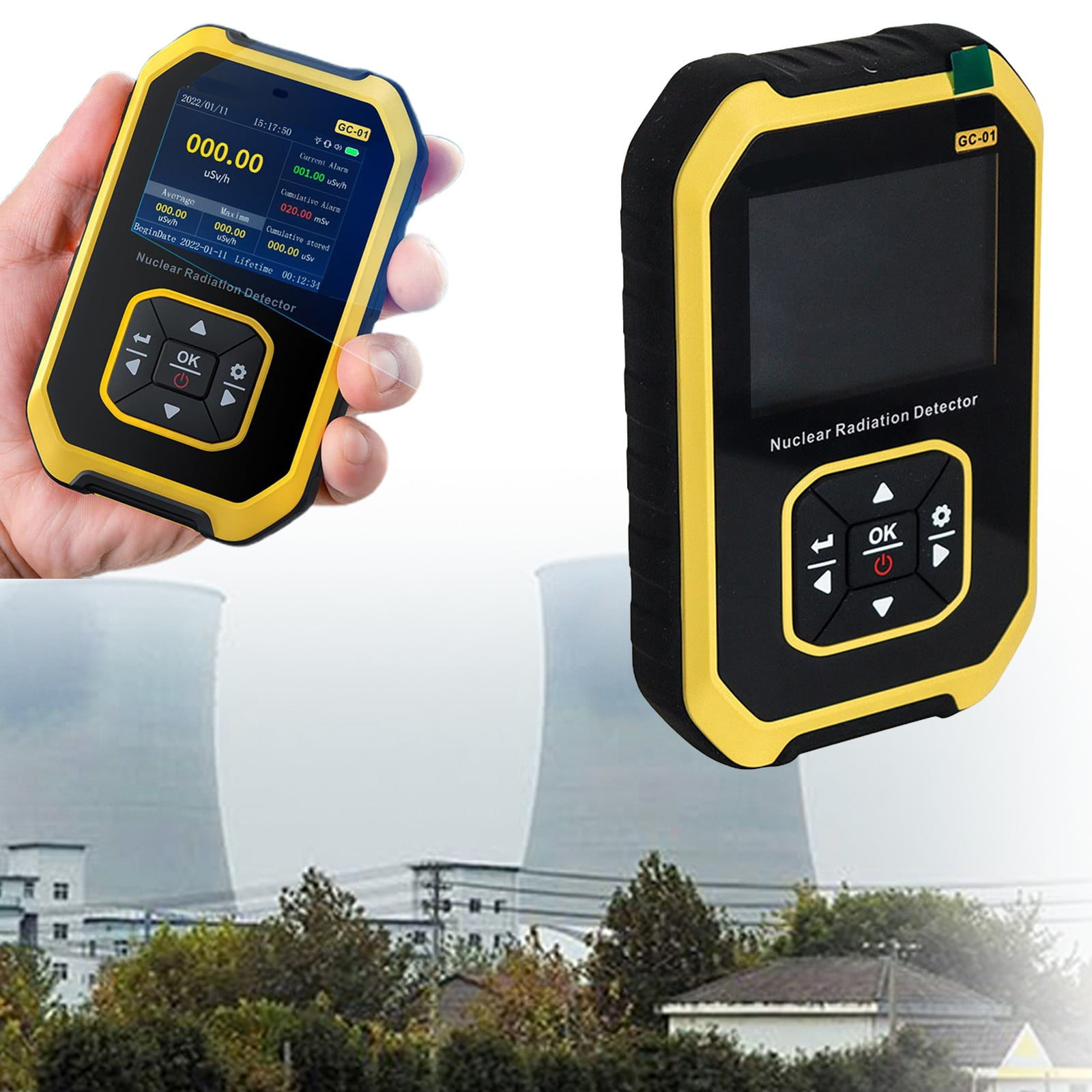 Geiger Counter Nuclear Radiation Detector Personal Dose Alarm ...