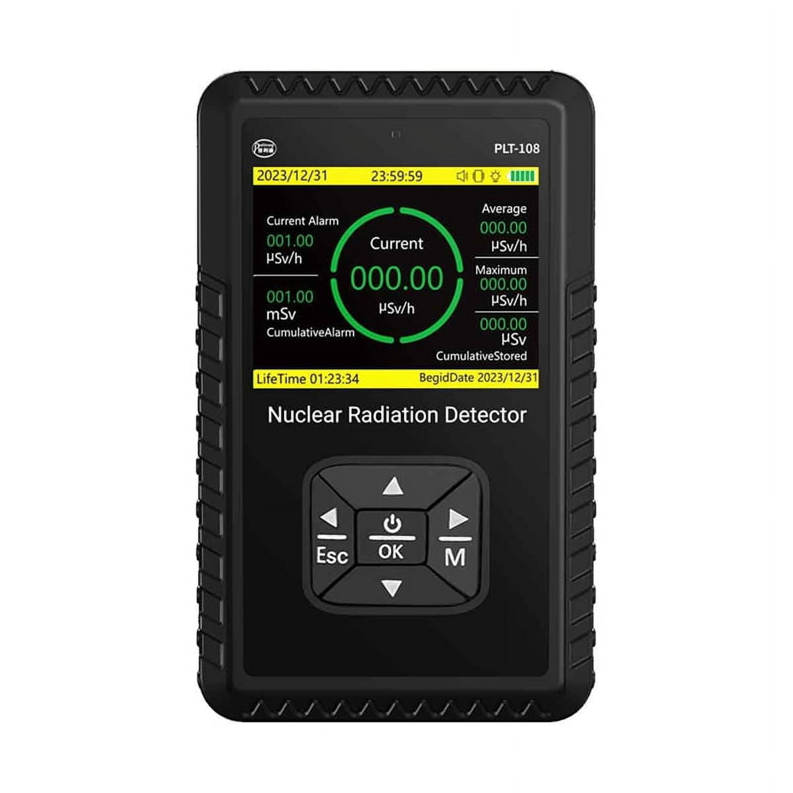 Geiger Counter Nuclear Radiation Detector - Portable Handheld Beta ...
