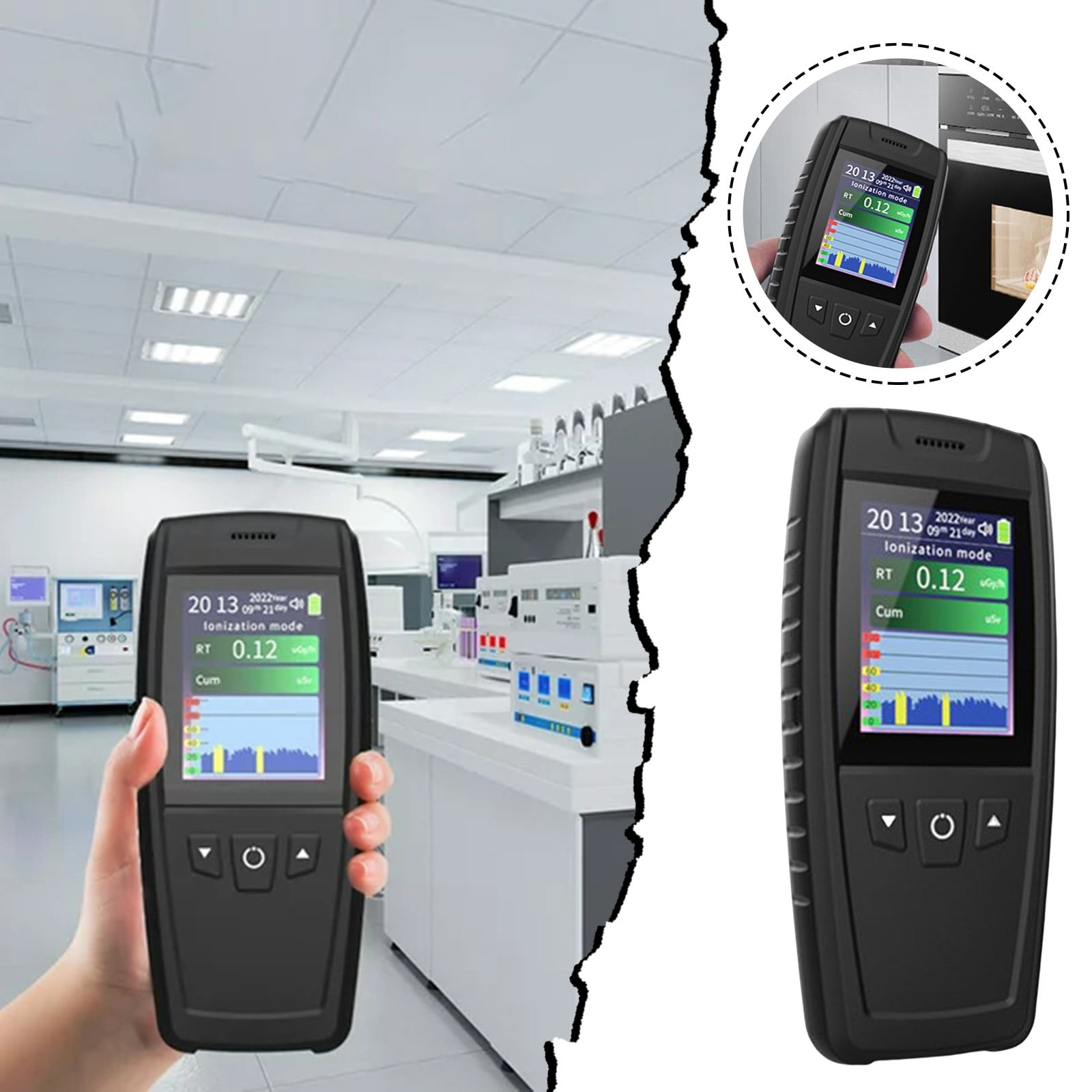 Emf Reader Nuclear Radiation Detector Beta Gamma X-ray Battery Powered ...