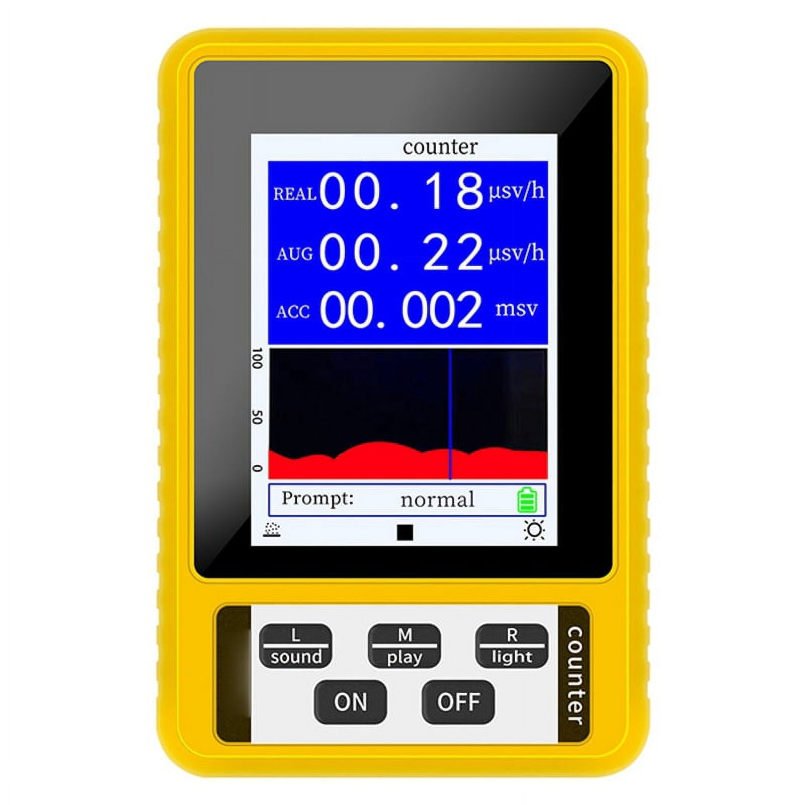 Geiger Counter Nuclear Radiation Detector with LCD Display Screen ...