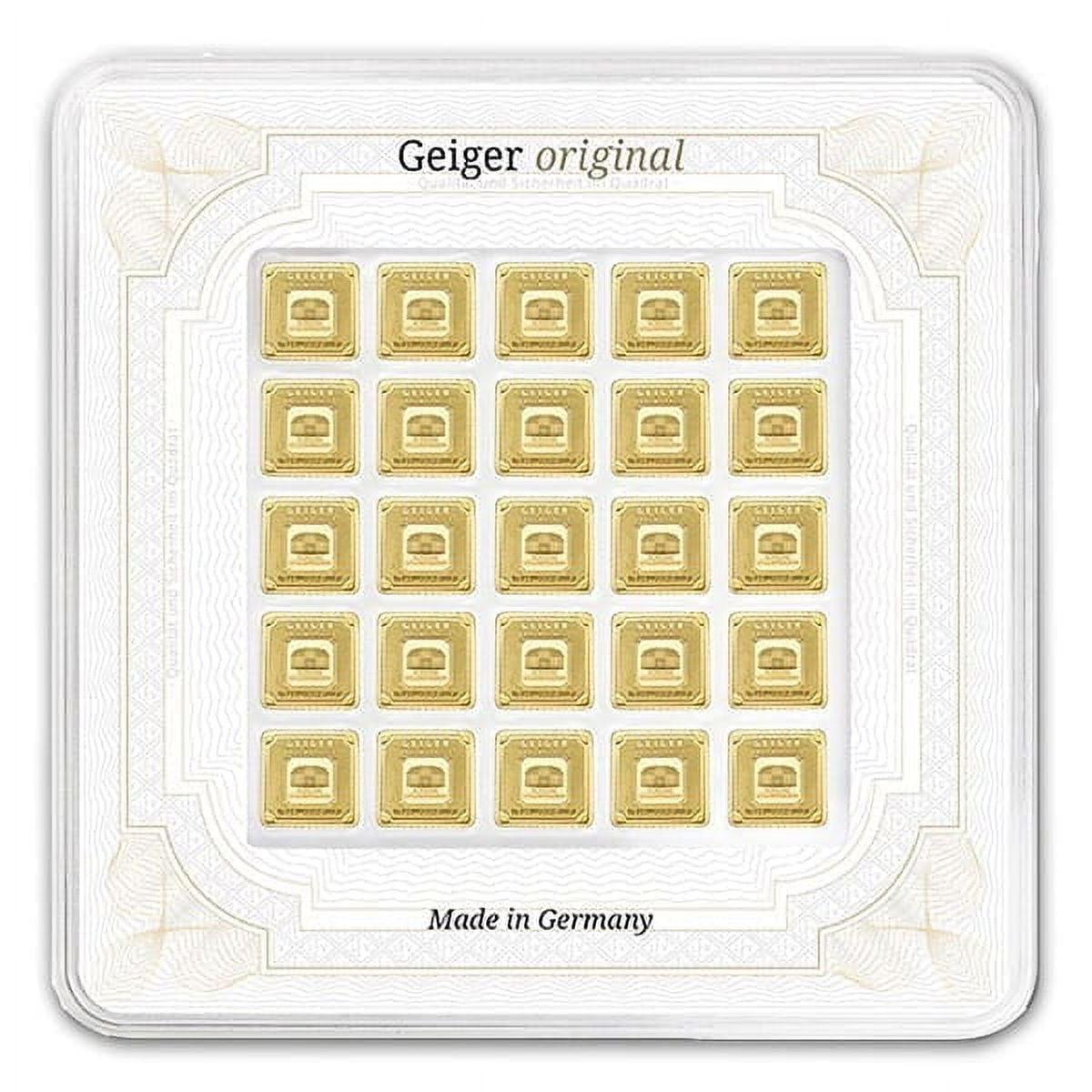 Geiger Edelmetalle Geiger Gold Bars - 25 x 1 Gram Multicard Pack .9999 ...