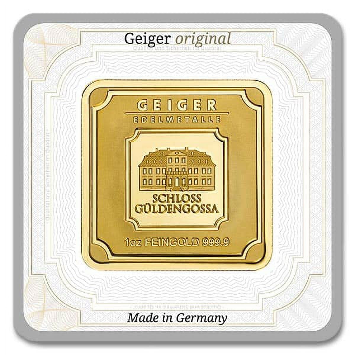 Geiger Precious Metals Bullion - 1 Troy Oz Gold Bar, .9999 Pure, in ...