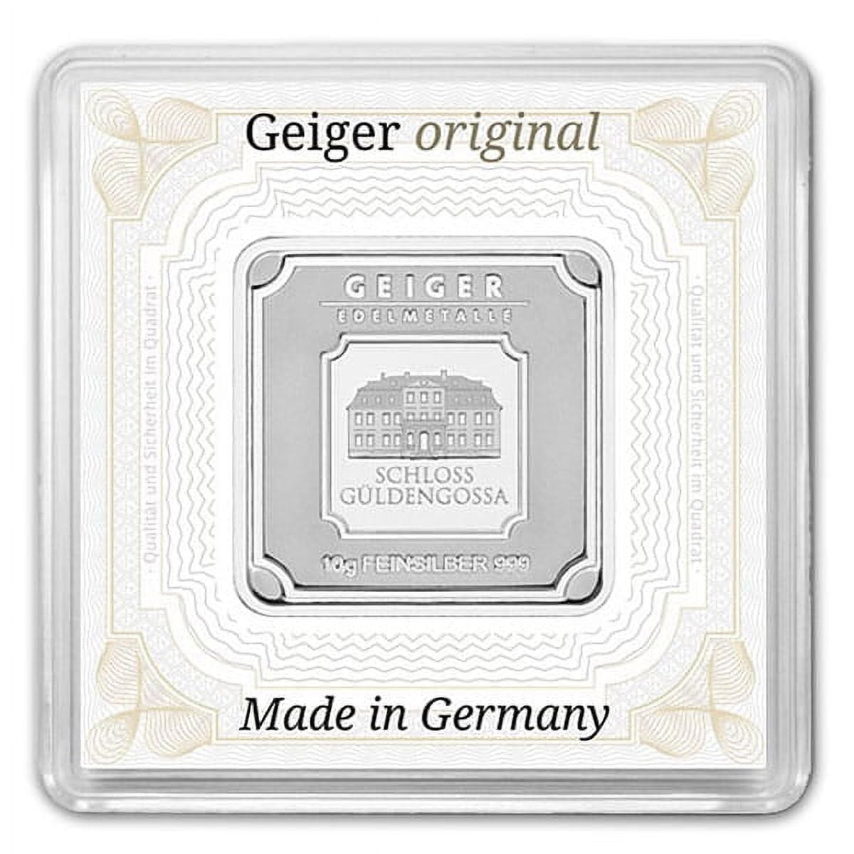 Geiger SILVER Bar - 10 Gram .999 Pure, in Assay - Walmart.com