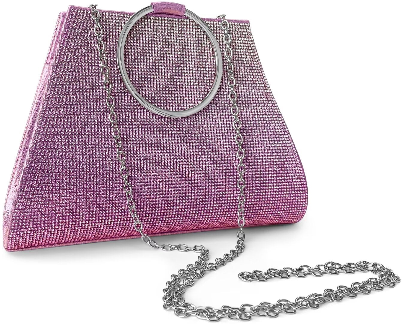 Geiomoo Bling Evening Clutch Bag, Rhinestone Glitter Clutch Purse ...