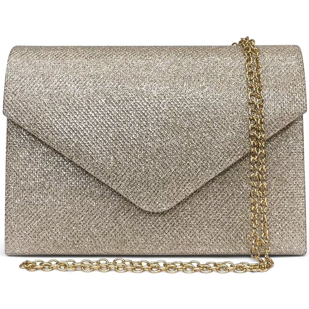 Geiomoo Clutch Glitter Evening Bag, Sequins Handbags Ladies Purse with ...