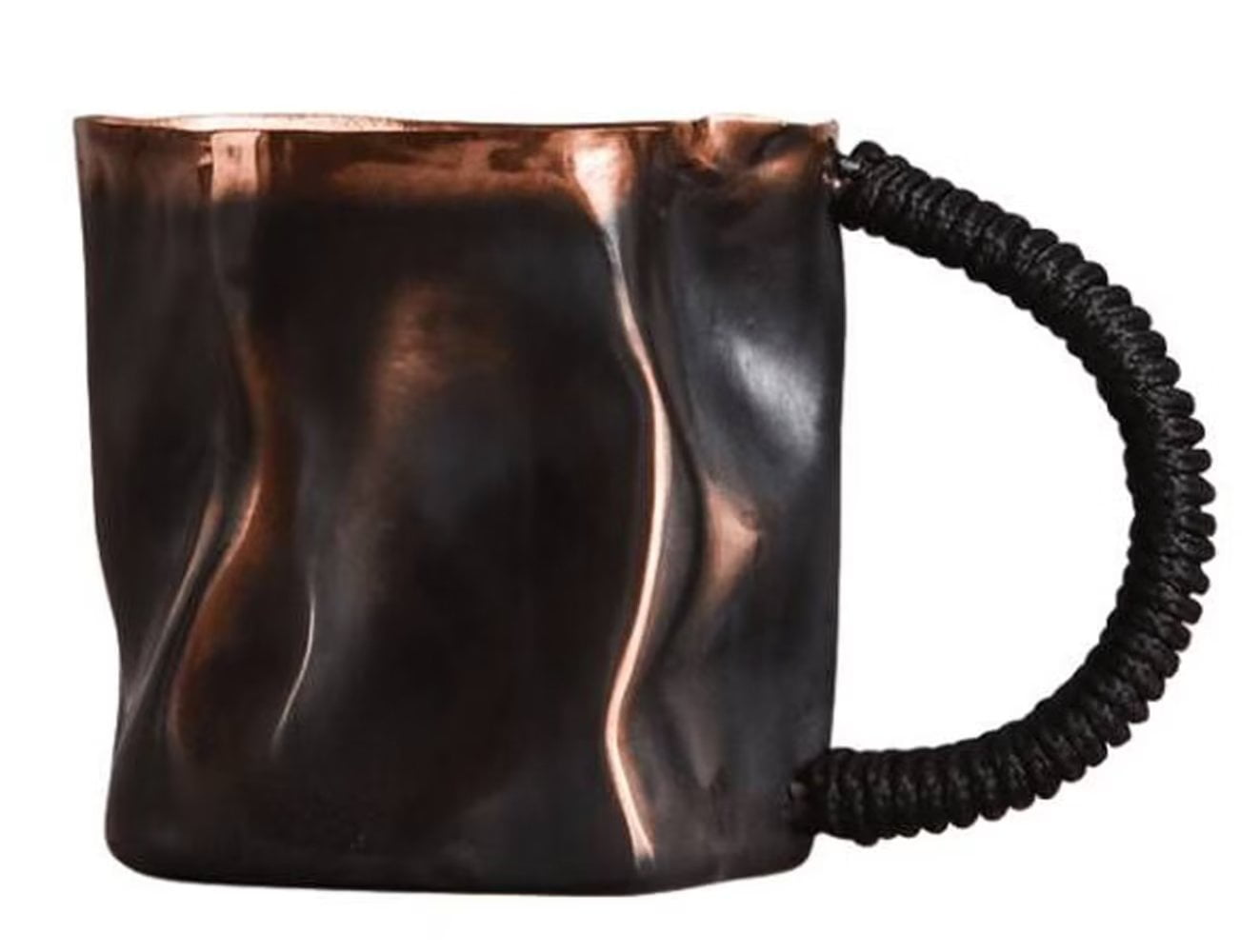 Geiomoo Handmade Hammer Stone Texture Copper Mugs, Handcrafted Tea ...