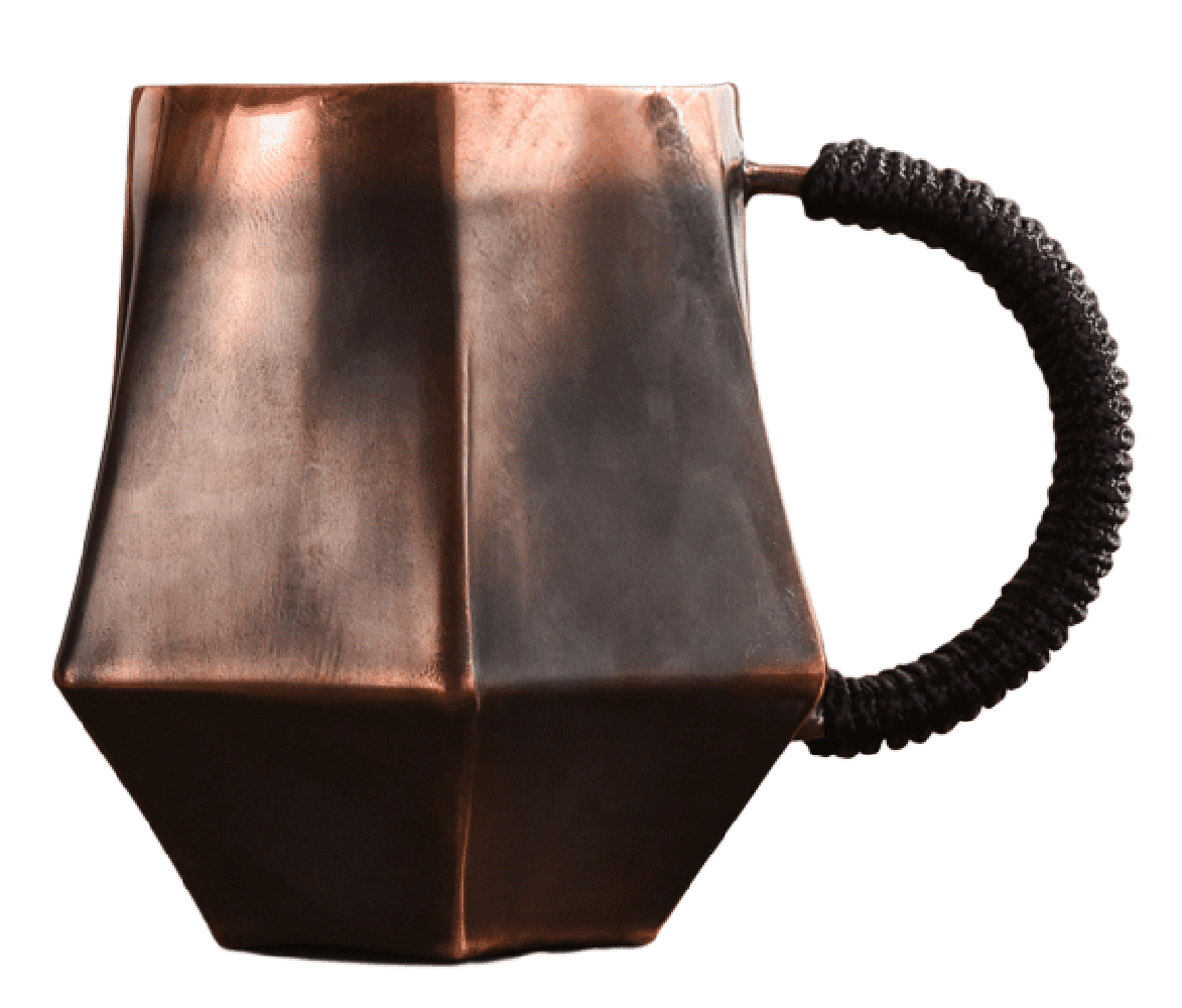 Geiomoo Handmade Hammer Texture Copper Mugs, Water Cup for Drink ...
