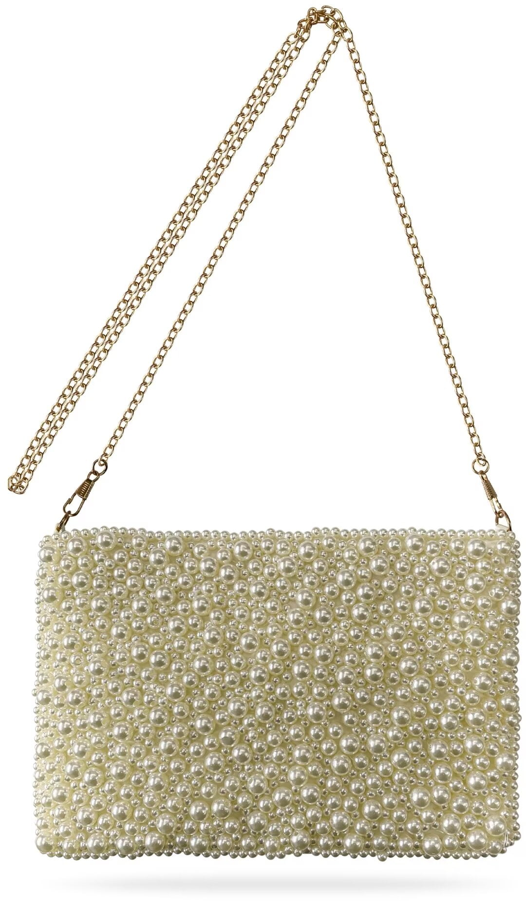 Geiomoo Luxury Pearl Purses with Chain, Women's Crossbody Beaded Evening Shoulder Bag Sparkly ...