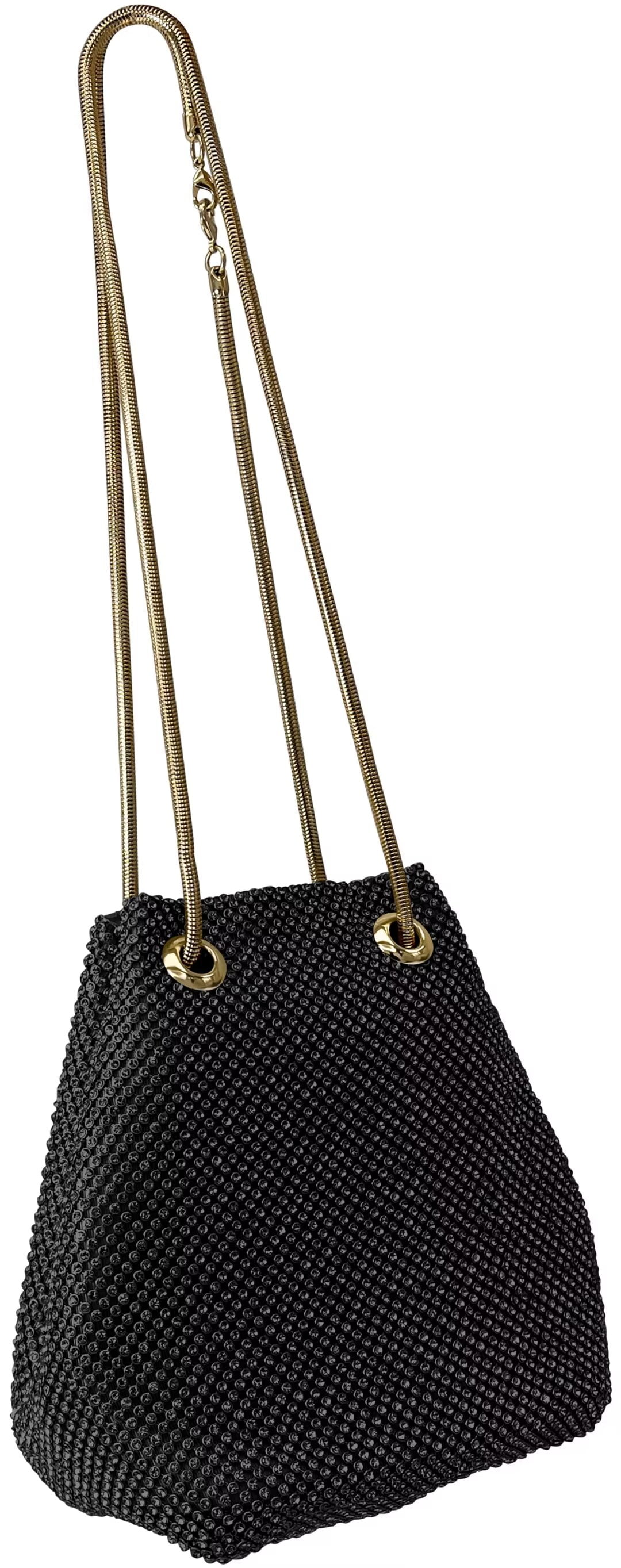 Geiomoo Rhinestones Crystal Clutch Mini Evening Bags, Bucket Cross-body ...