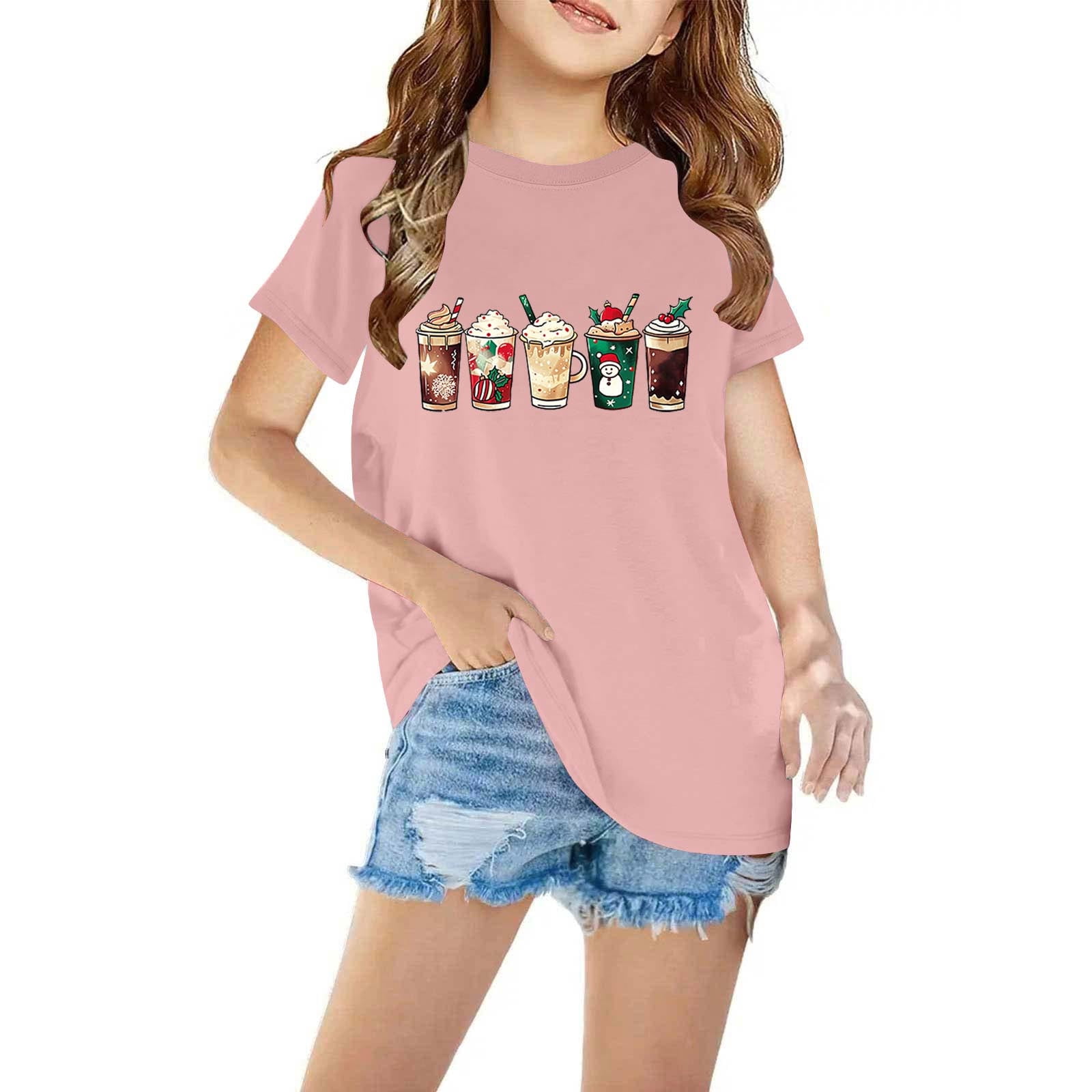 Geire Kids T-Shirts Plain Short Sleeve 100% Cotton Tees with Pocket Boy ...