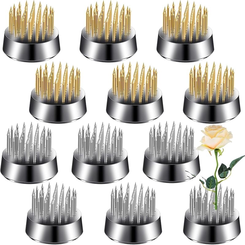 Geiserailie 12 Pcs Flower Frog Holder 0.92 Inch Mini Floral Round ...