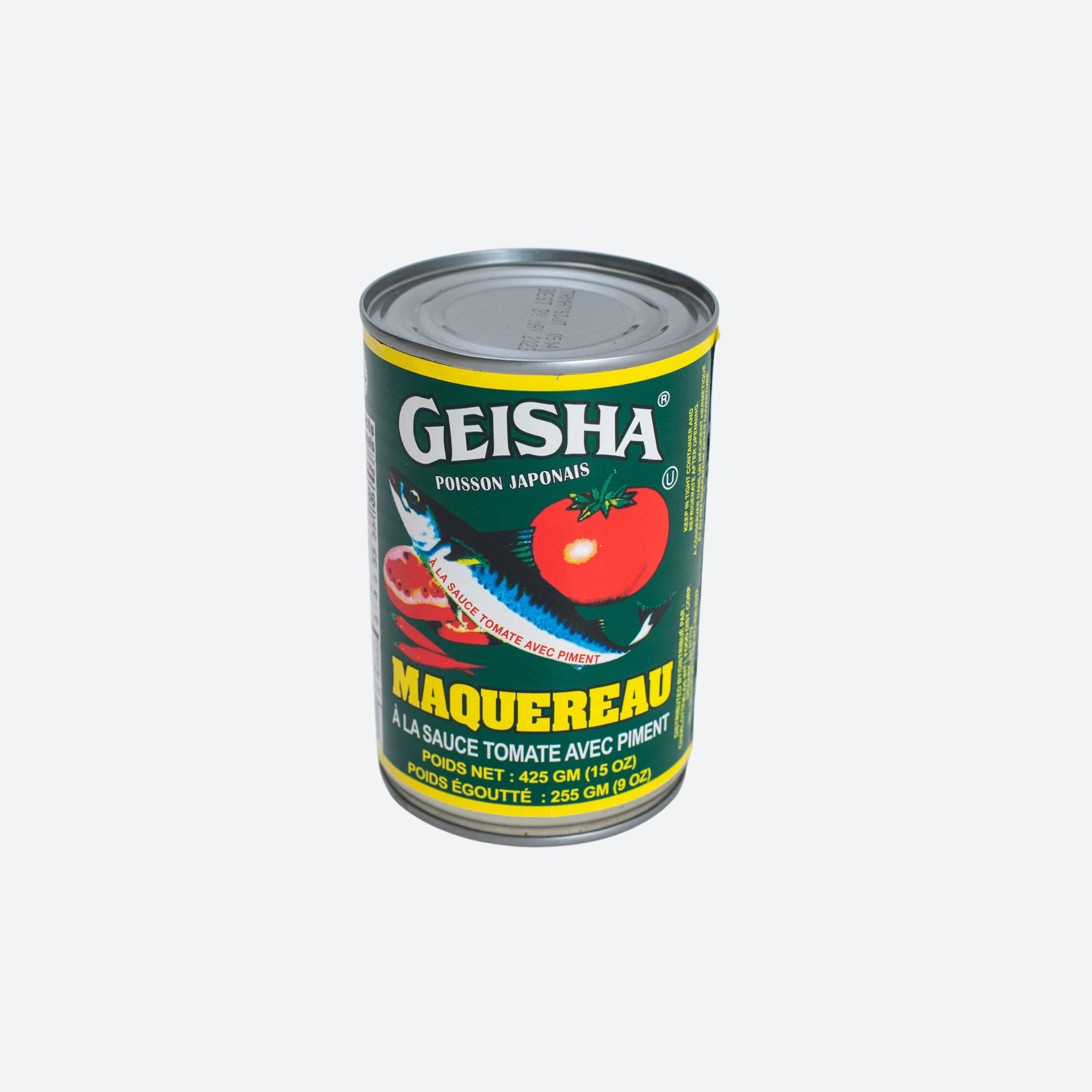 Geisha Mackerel - Green - 15oz-Canned Mackerel in Brine - Walmart.com