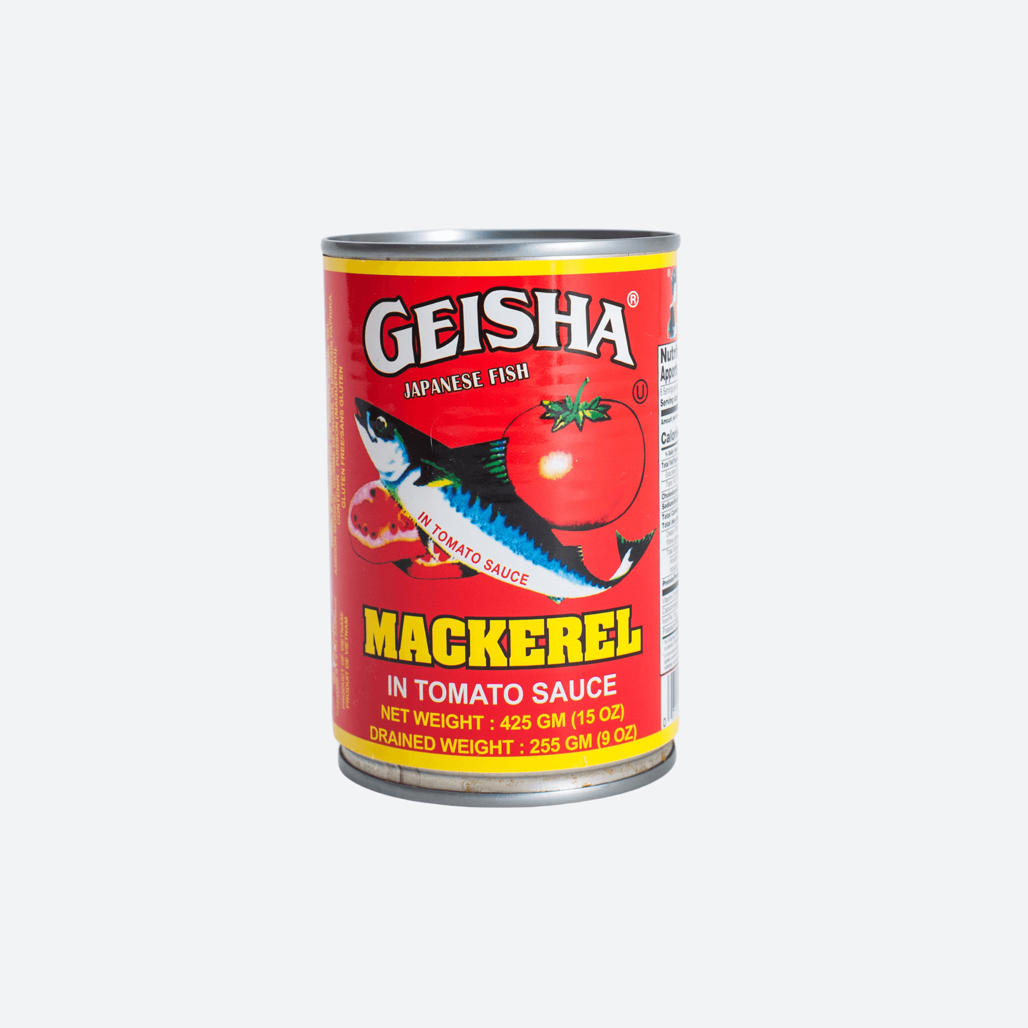 Geisha Nutrient-Rich Mackerel in Flavorful Tomato Sauce - Red, High ...