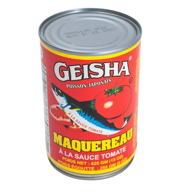 Geisha Mackerel in Tomato Sauce 15oz. - Walmart.com