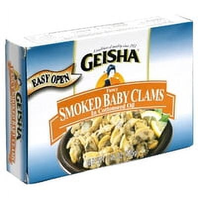Geisha Smoked Baby Clams - Walmart.com
