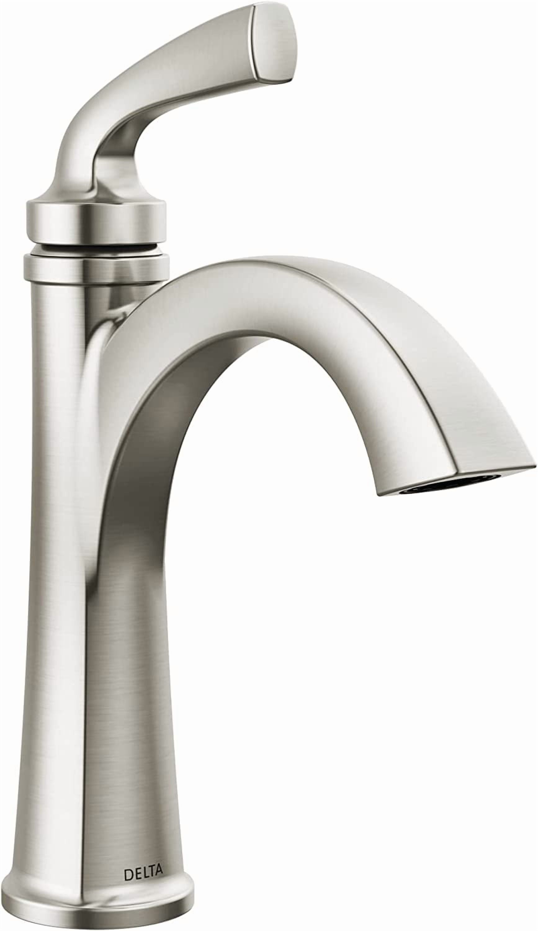 Geist Brushed Nickel Bathroom Faucet 1 Hole, Single Hole Sink for ...