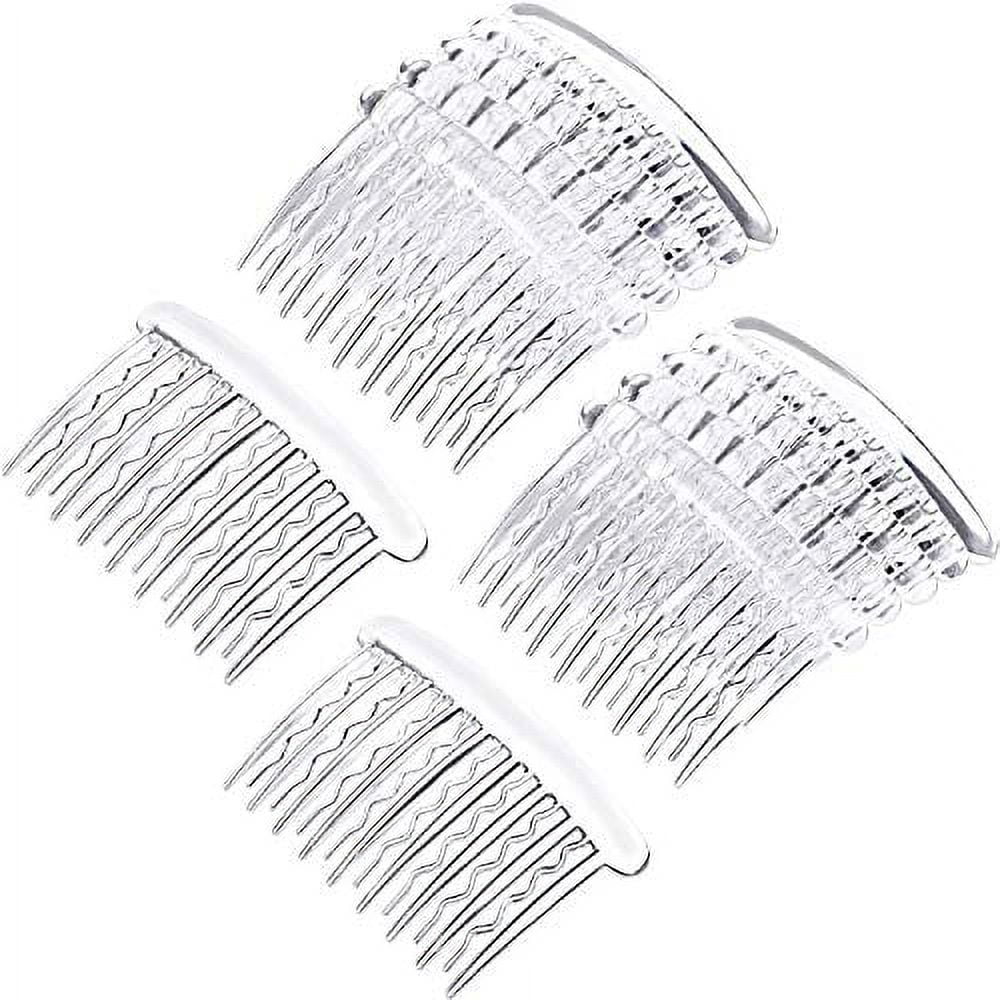 Gejoy 12 Pieces Plastic Teeth Hair Combs Tortoise Side Comb Hair ...