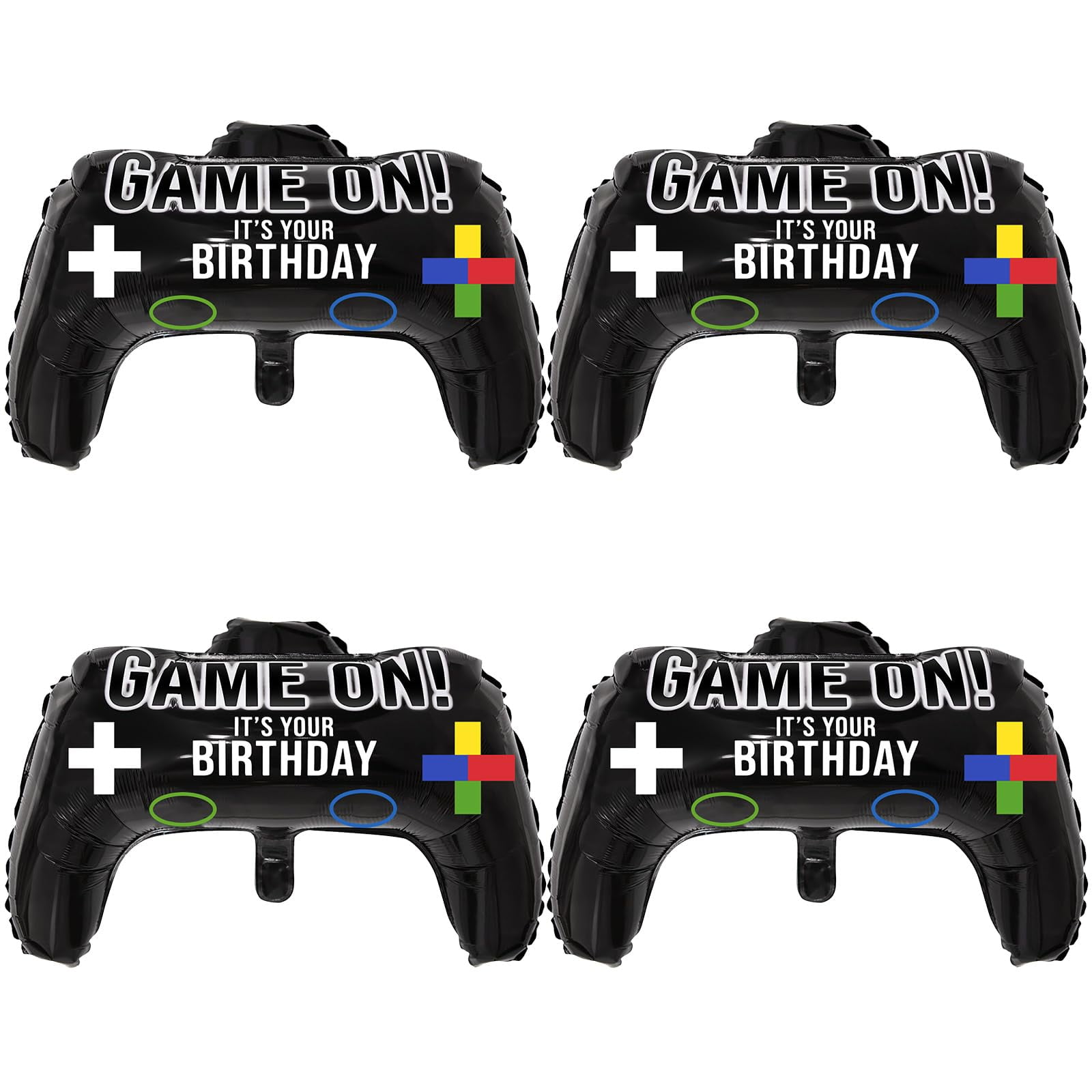 Gejoy 4 PacksEGSC Video Game Party Balloon 23.6 x 15.7 Inch Game ...