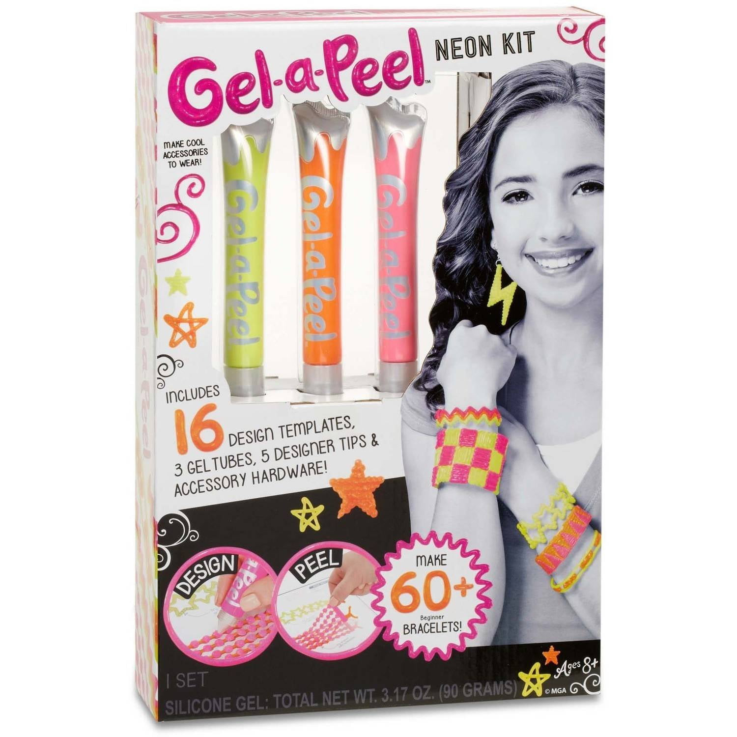 Gel-A-Peel Accessory Craft Kit, Neon, 3pk, Great Gift for Children Ages ...