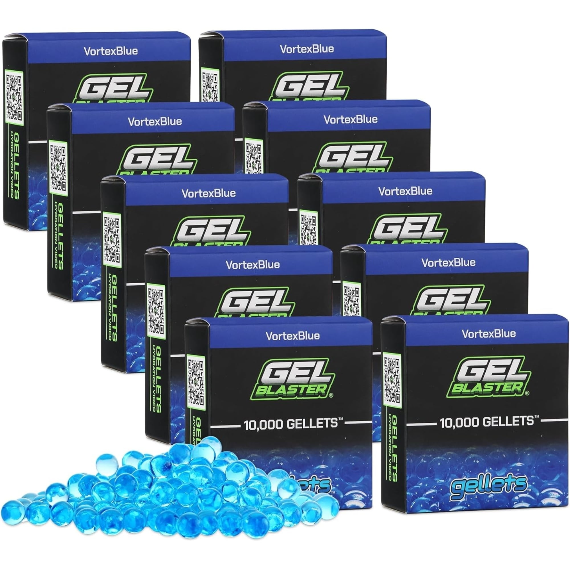 Gel Blaster Vortex Blue Gellets Refill Ammo 100000 Eco Friendly Non ...