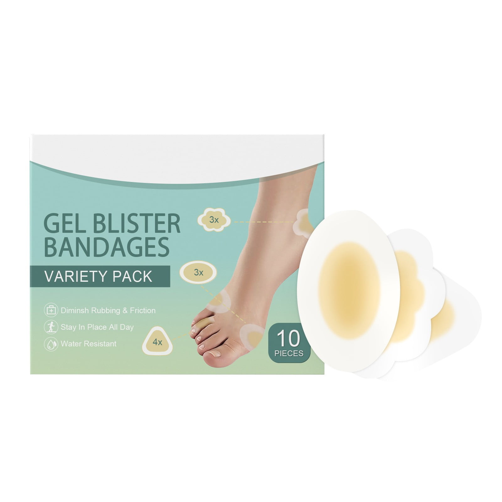 Gel Blister Bandages Blister Cushions Blister Bandages For Heel Toe ...