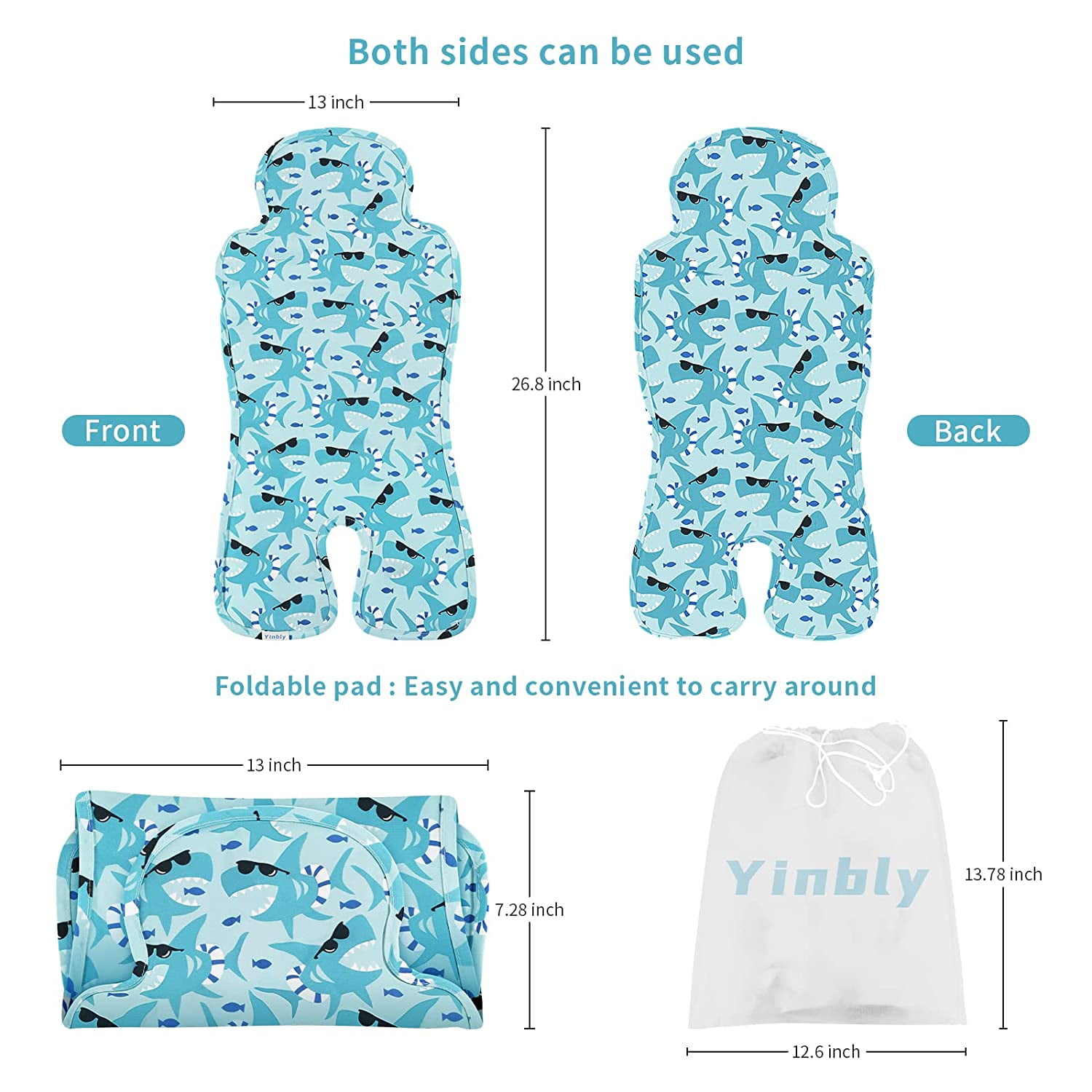 Gel Car Cooler Pad for Children, Summer Breathable Ice Stroller Cooler ...
