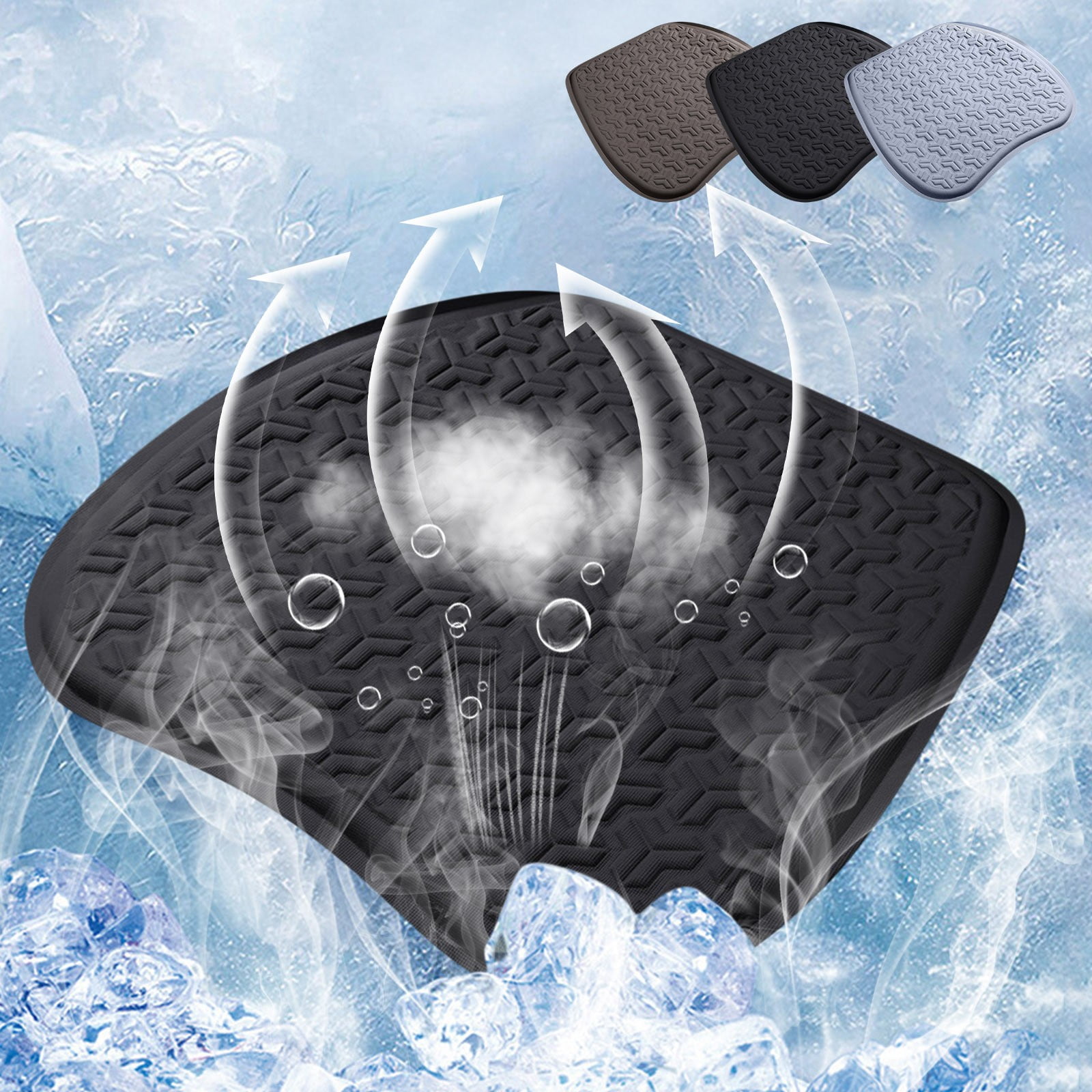 Gel Car Seat Cushion, Ergonomic Driving Pad, Breathable Memory Foam ...