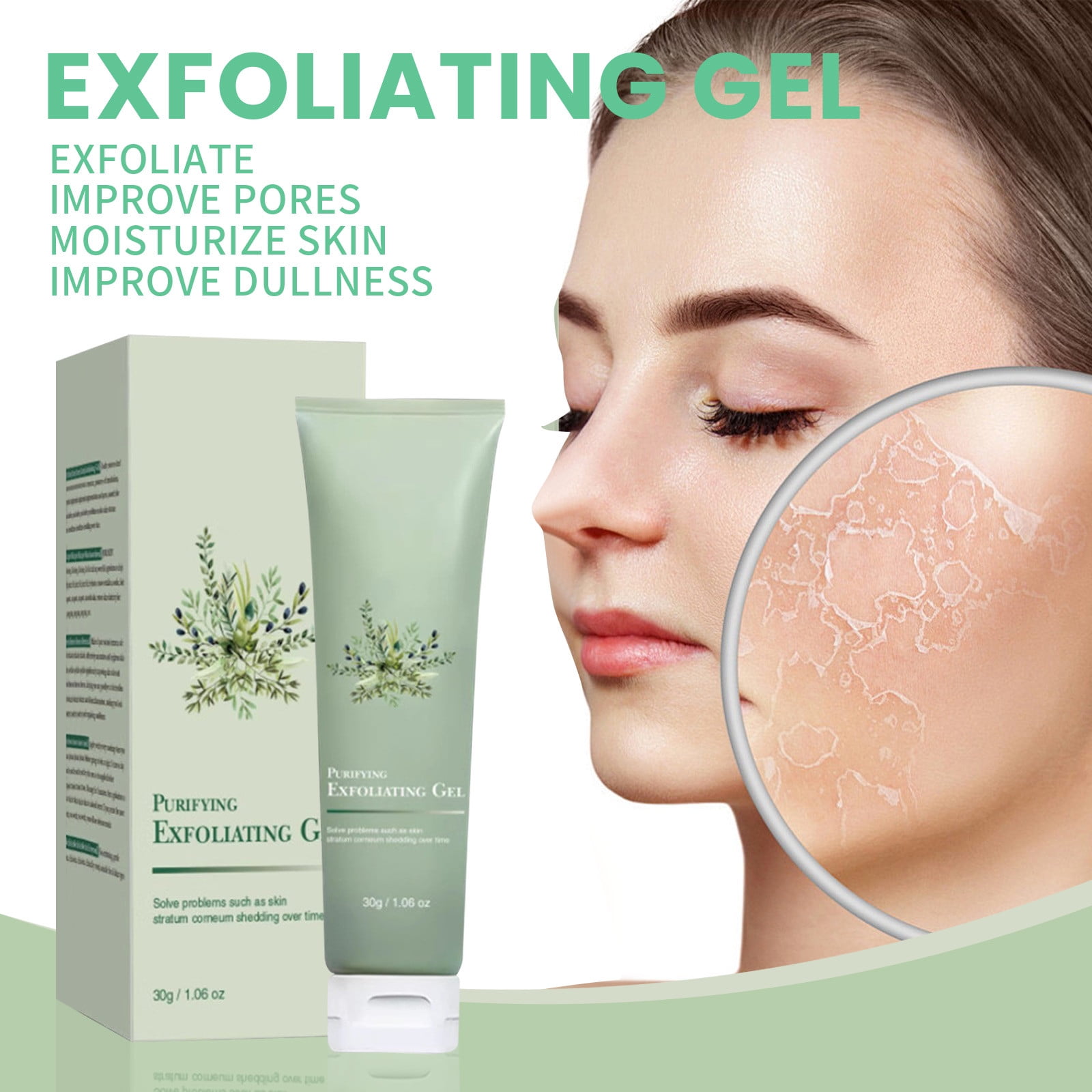 Gel Cleanser Purifying Exfoliating Gel Deep Cleansing, Gentle Exfoliation for All Skin Types ...