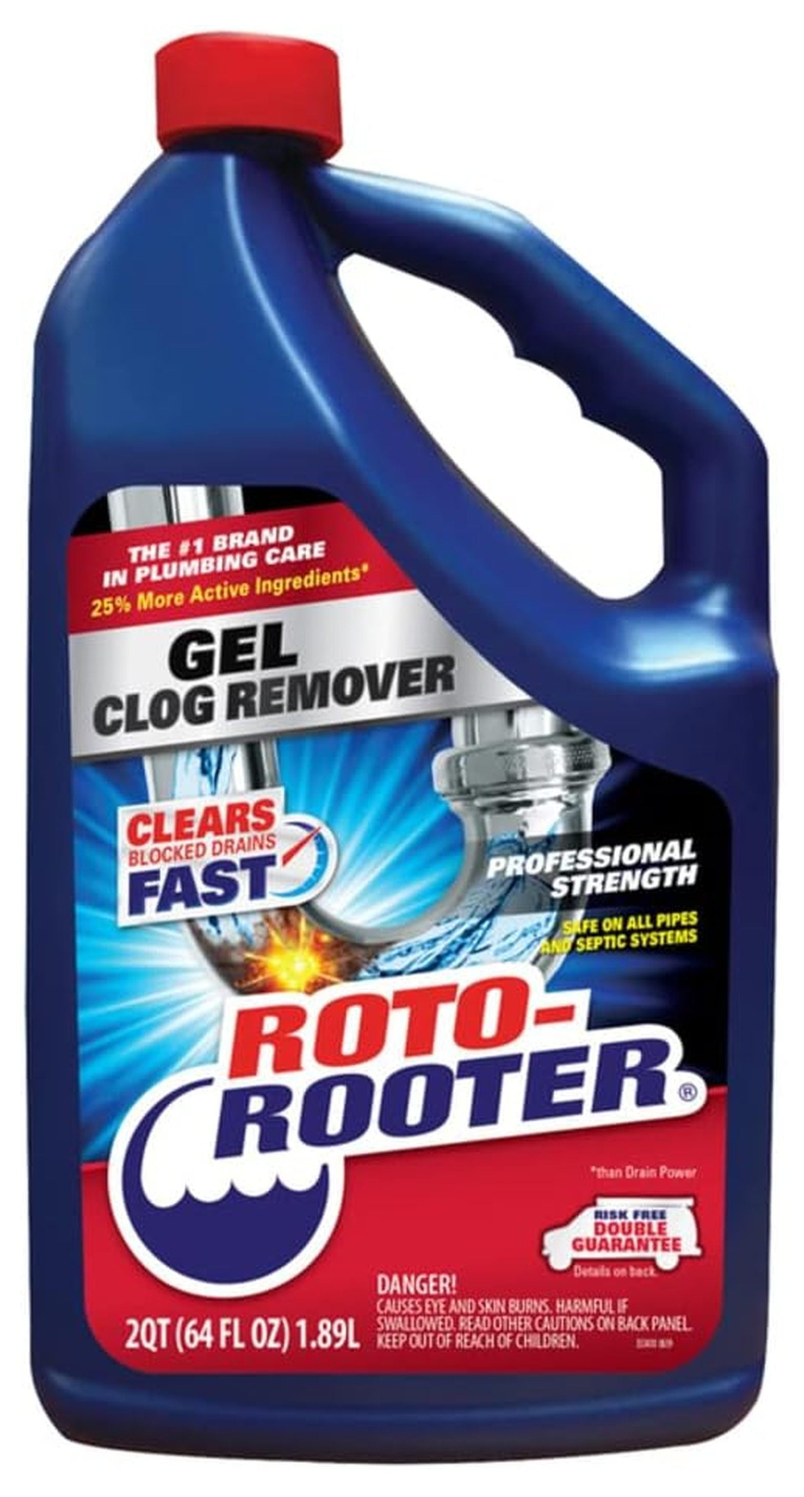 Gel Clog Remover 64 oz - Case of 4; Powerful Drain Cleaner for Hair ...