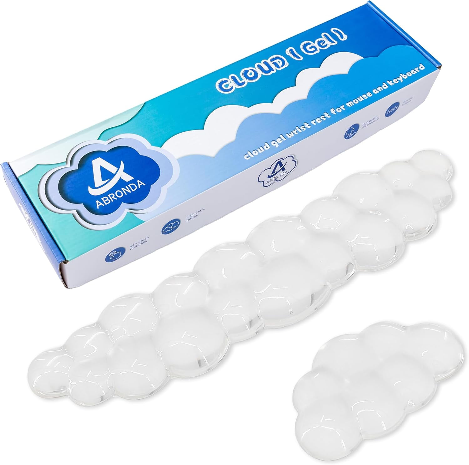 Gel Cloud Keyboard & Mouse Wrist Rest Set - Cloud Keyboard Wrist Rest ...