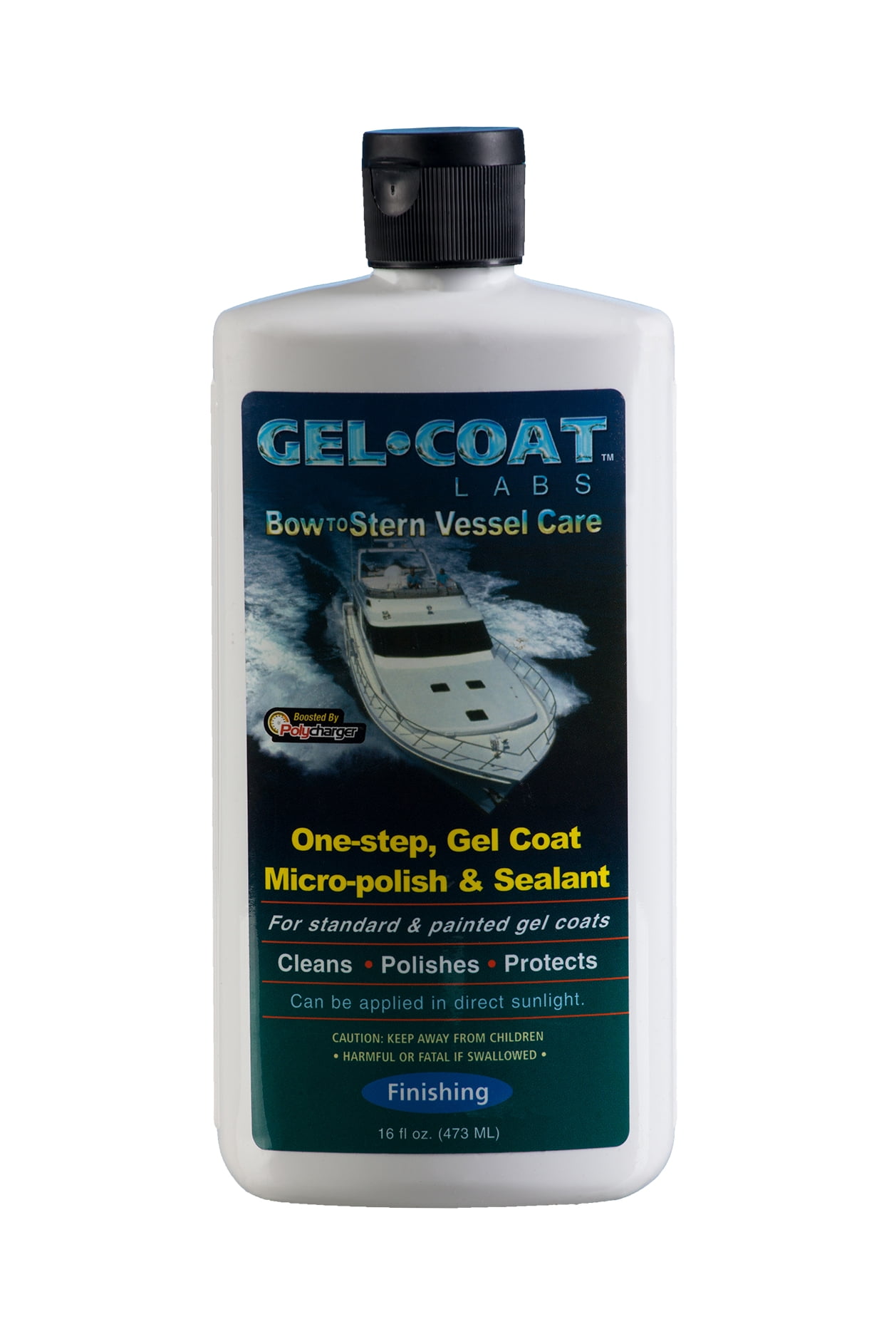 Gel Coat Labs One-Step Marine Boat Gel Coat 16 oz. Micro-Polish and ...