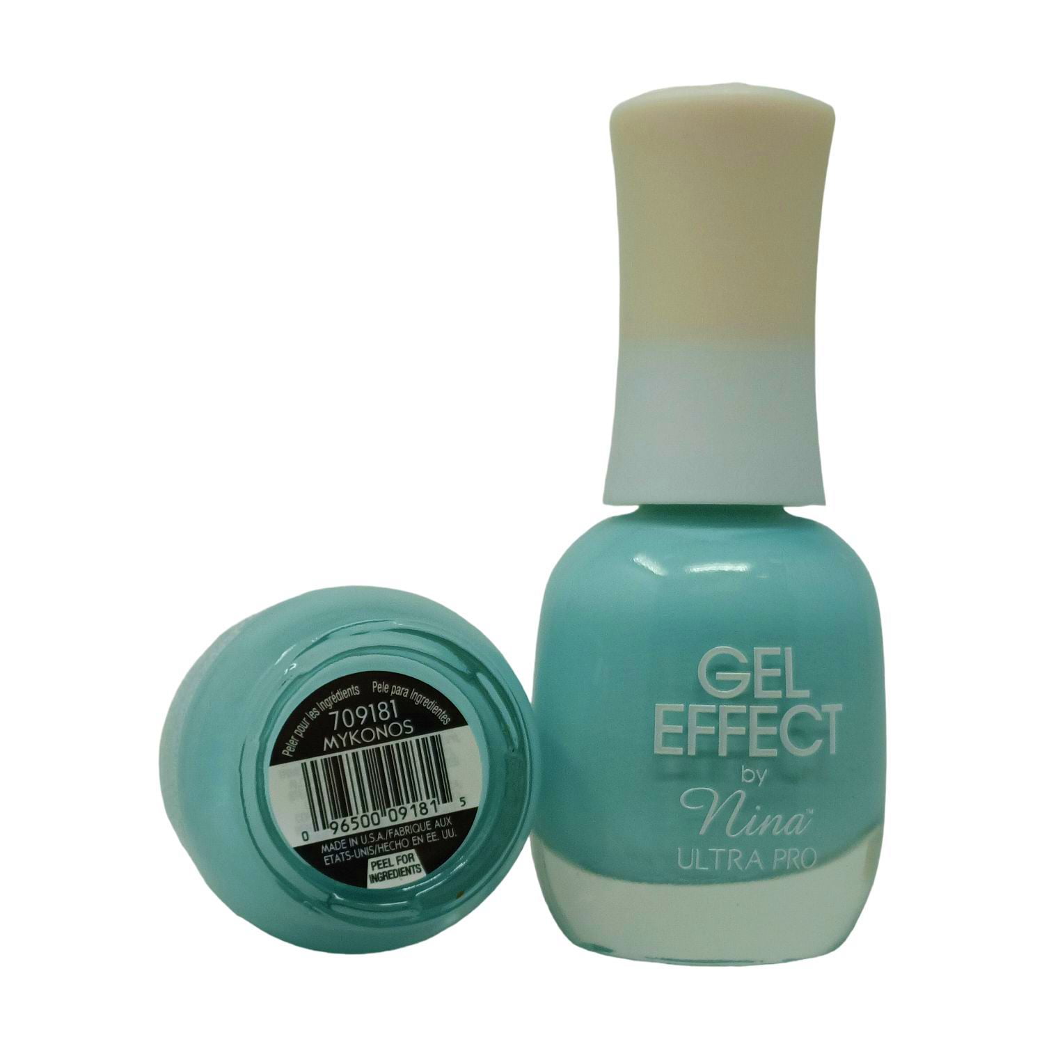 Gel Effect by Nina Ultra Pro Mykonos (Blue) Gel Nail Polish .047 fl. oz ...