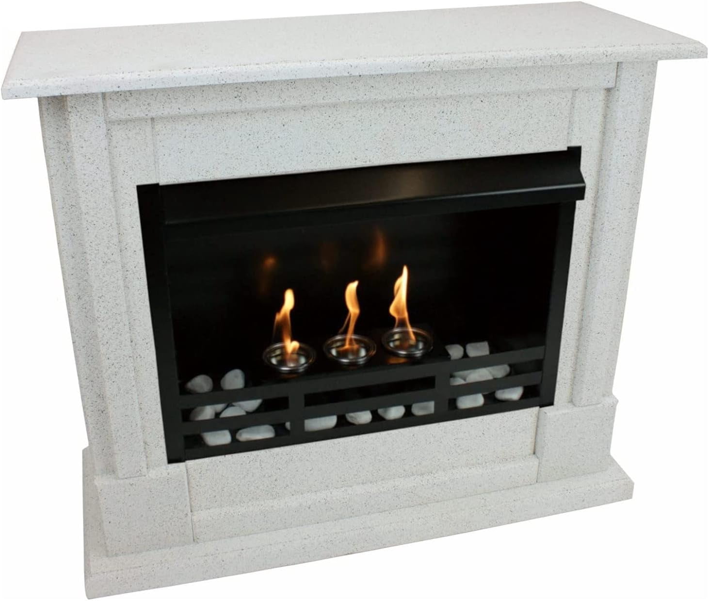 Gel + Ethanol Fire-Places Rafael Premium Granite Light - Walmart.com