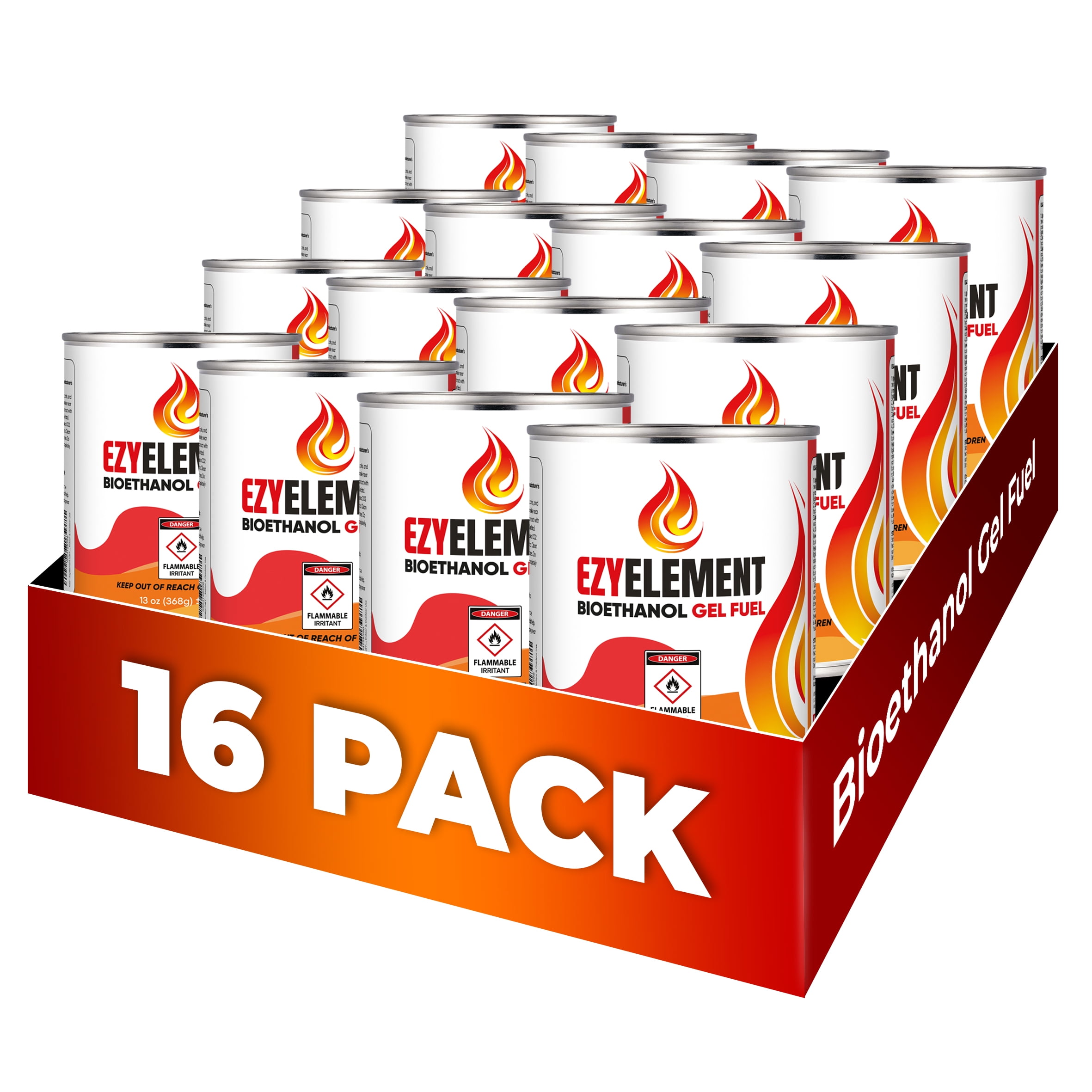 Gel Fuel Cans | Clean Burning & Smokeless Bioethanol Gel Fuel Long ...